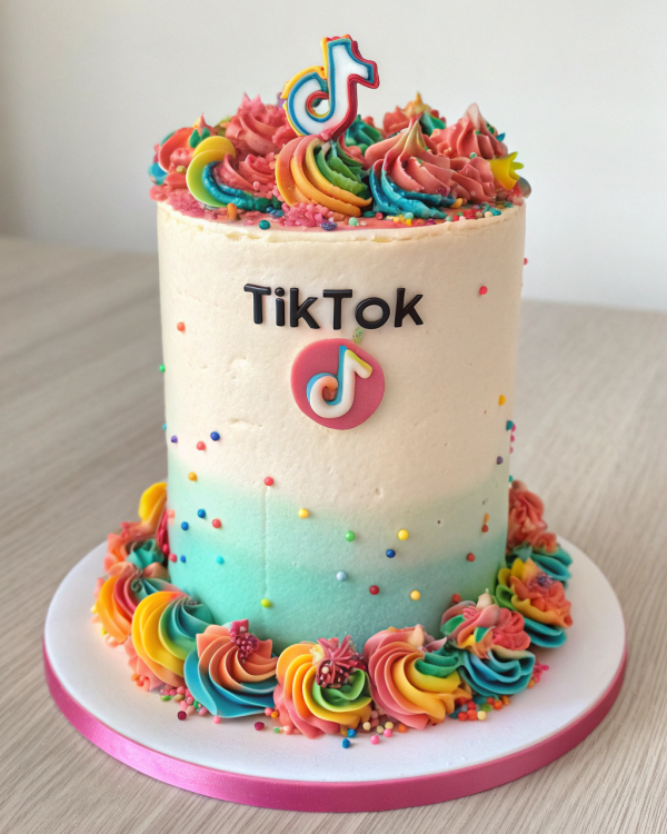 TikTok Buttercream Cake | Birthday Cakes Cape Town